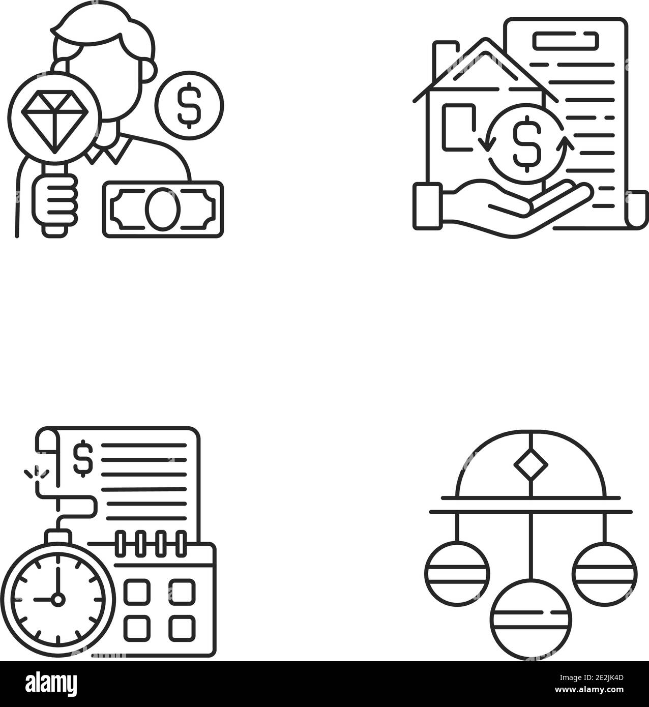 Popshop linear icons set Stock Vector Image & Art - Alamy