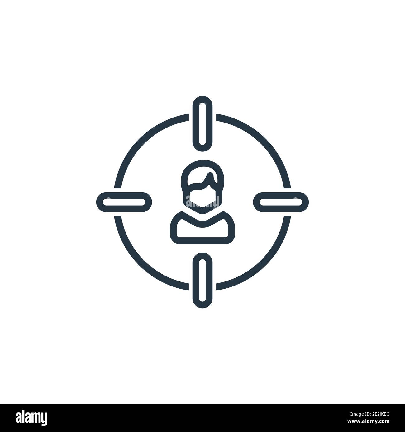 Potential outline vector icon. Thin line black potential icon, flat ...