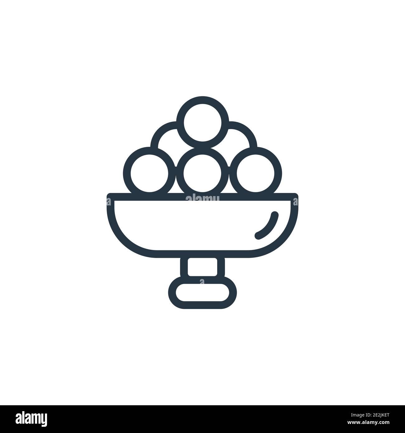 Laddu outline vector icon. Thin line black laddu icon, flat vector ... Laddu outline vector icon. Thin line black laddu icon, flat vector ...