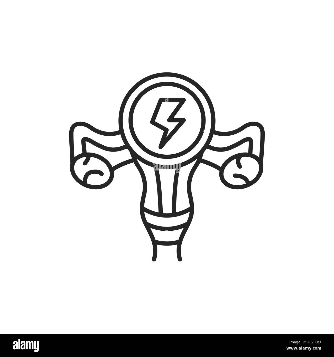 The Female Reproductive System Stock Vector