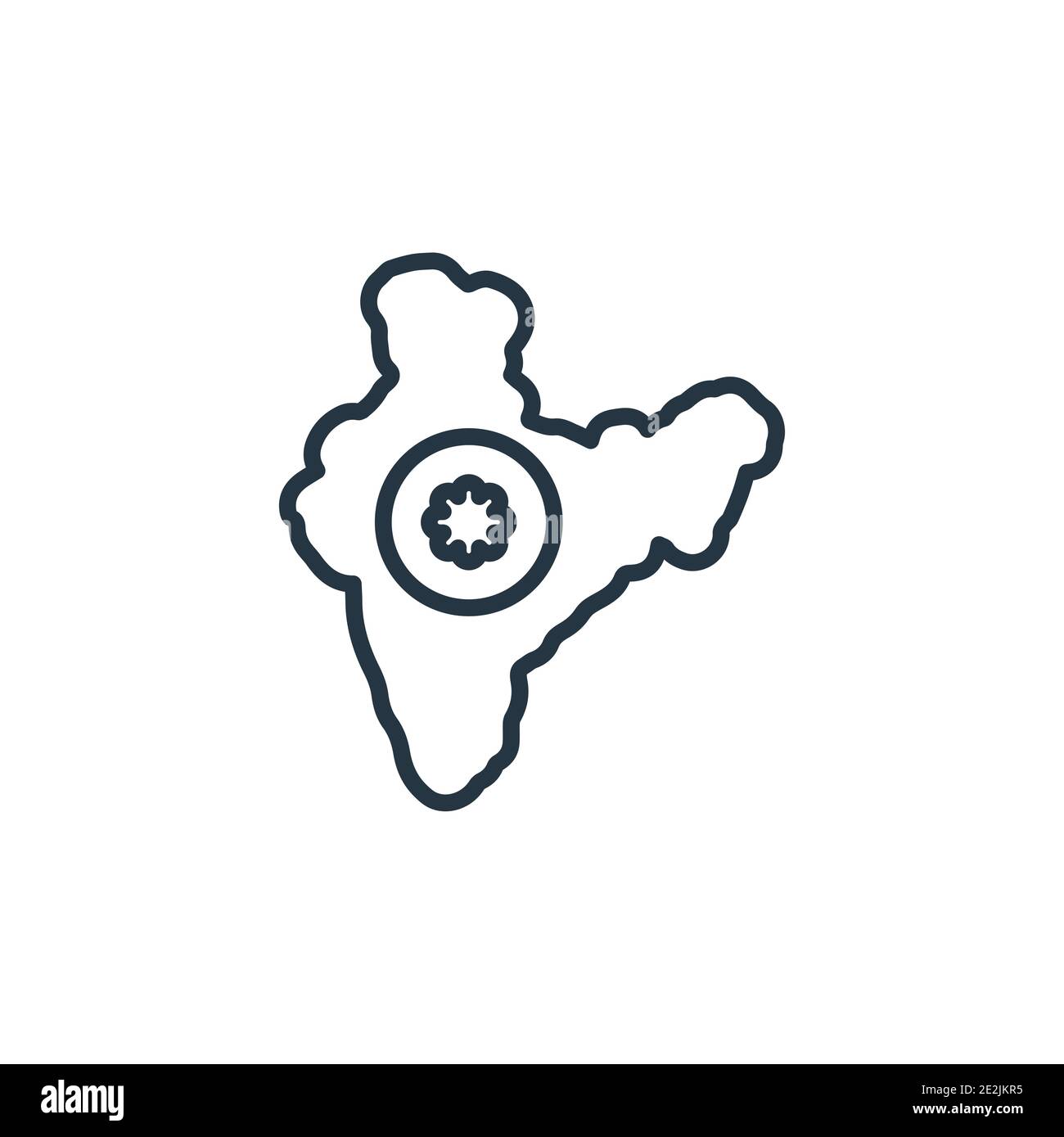 India outline hi-res stock photography and images - Alamy