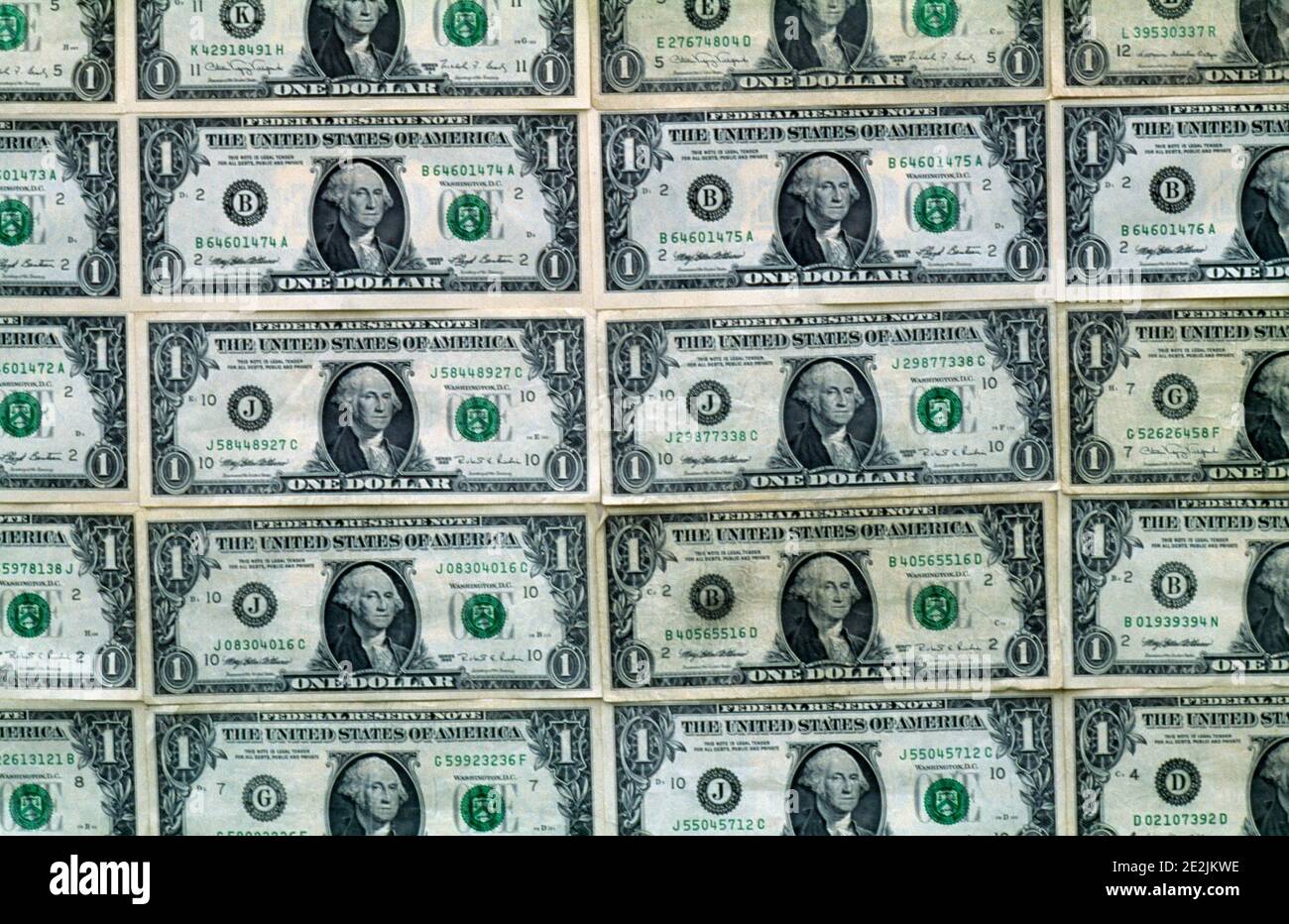Rows of Dollar Bills Stock Photo - Alamy