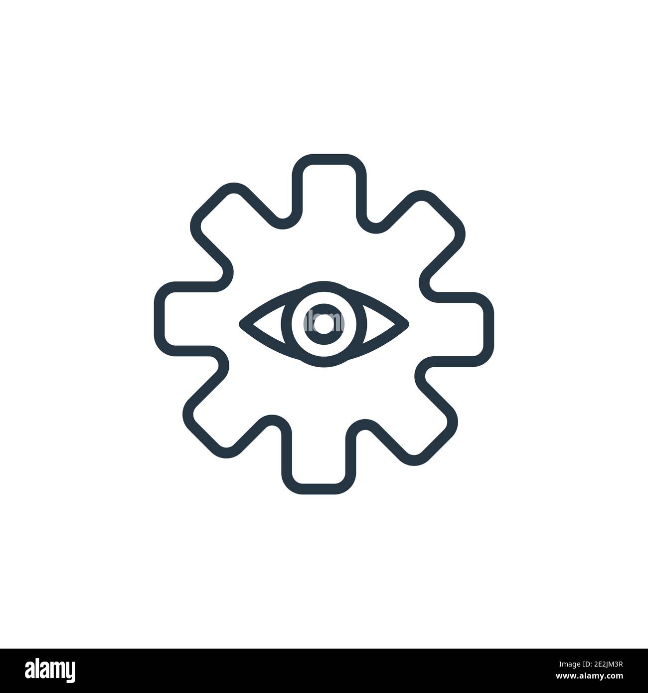 Appearance outline vector icon. Thin line black appearance icon, flat ...