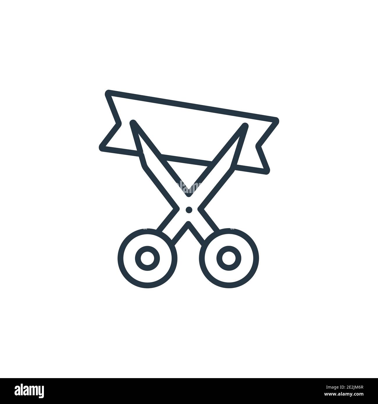 Inauguration outline vector icon. Thin line black inauguration icon ...