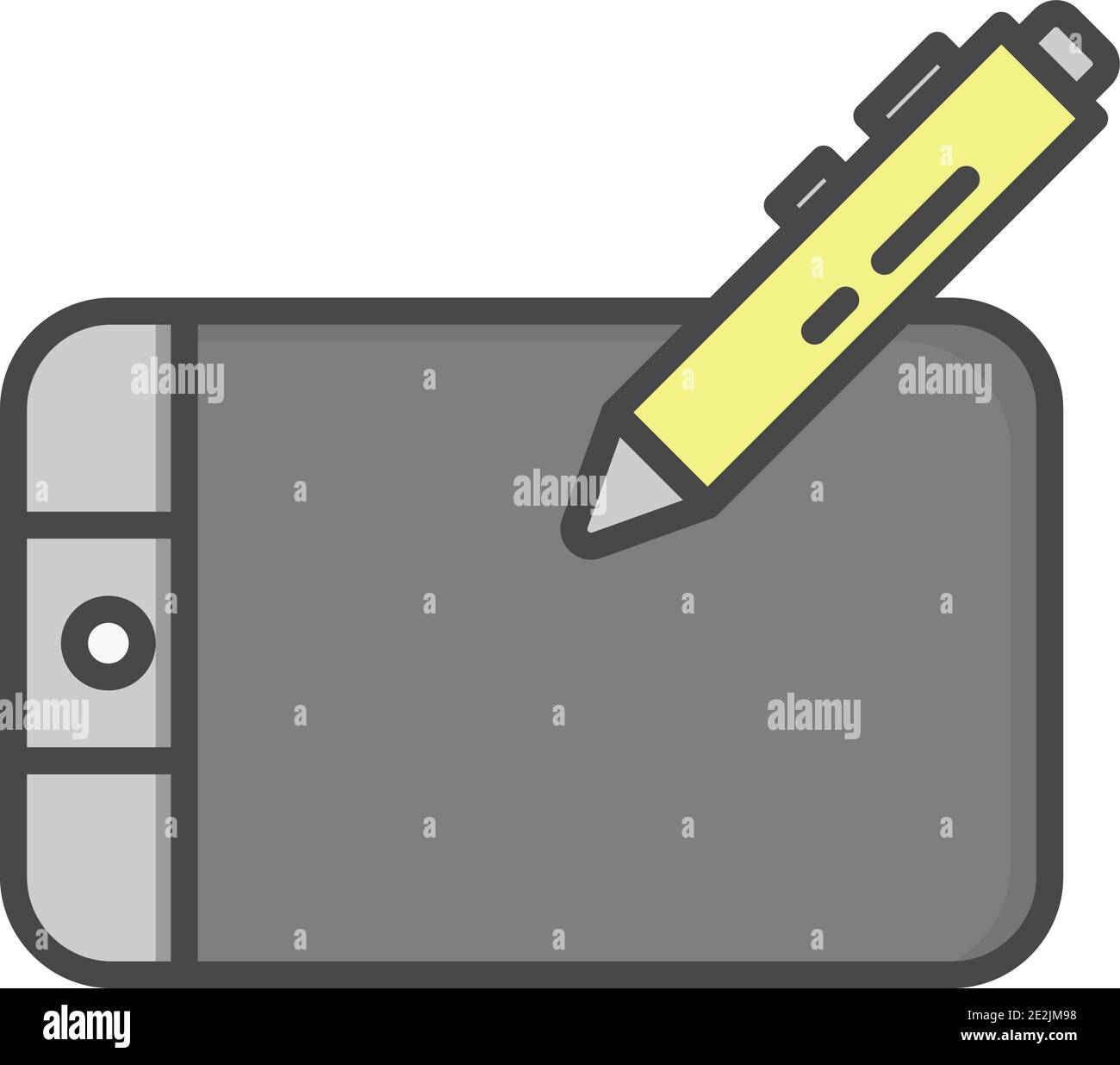 Pen tablet electronic office design device vector icon Stock Vector ...