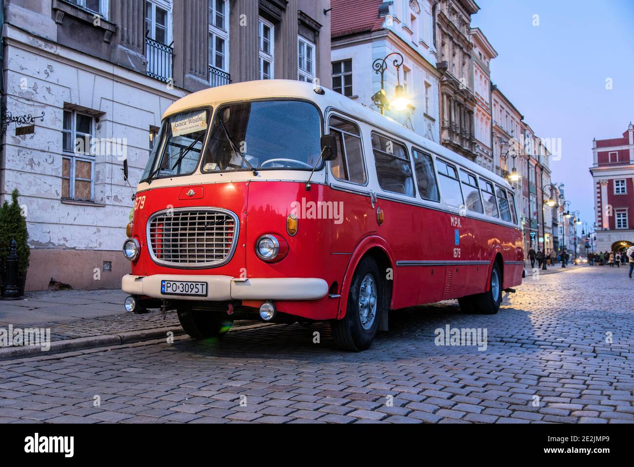 HIstoric old Jelcz bus Stock Photo - Alamy