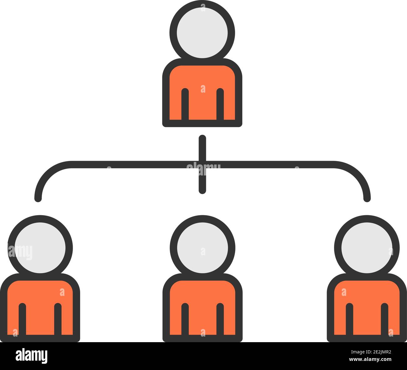 Business people network and pyramid hierarchy flat vector icon Stock ...