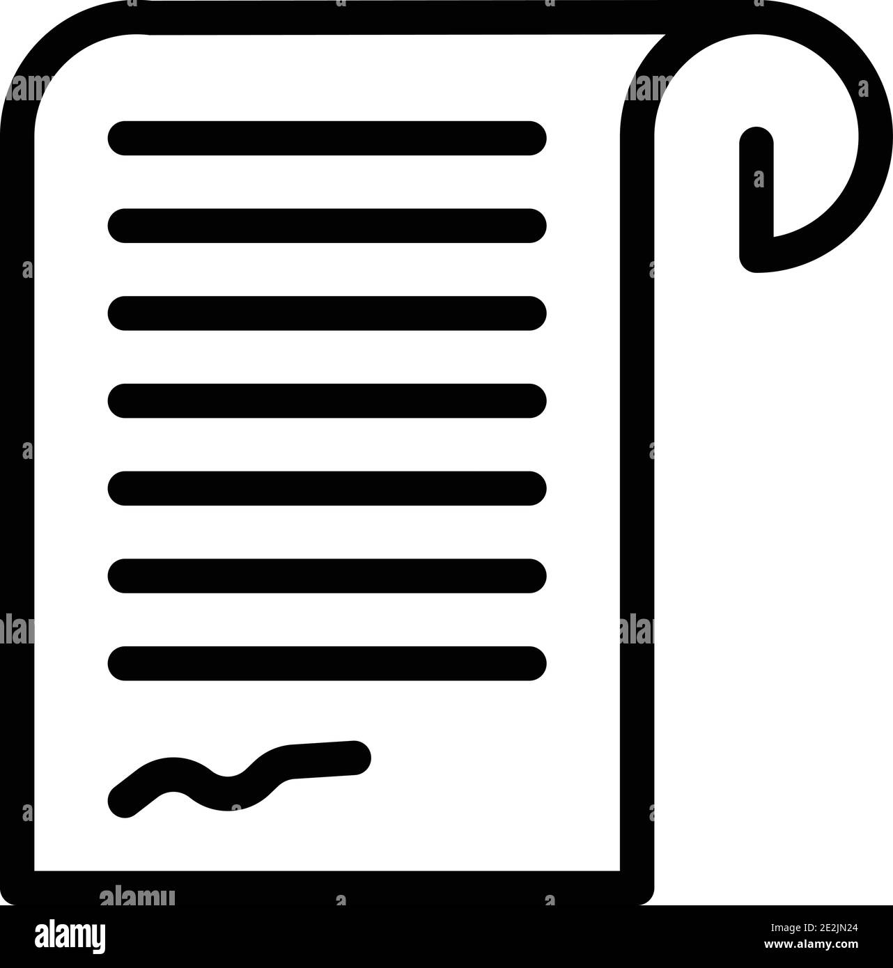 Degree paper icon. Outline degree paper vector icon for web design ...