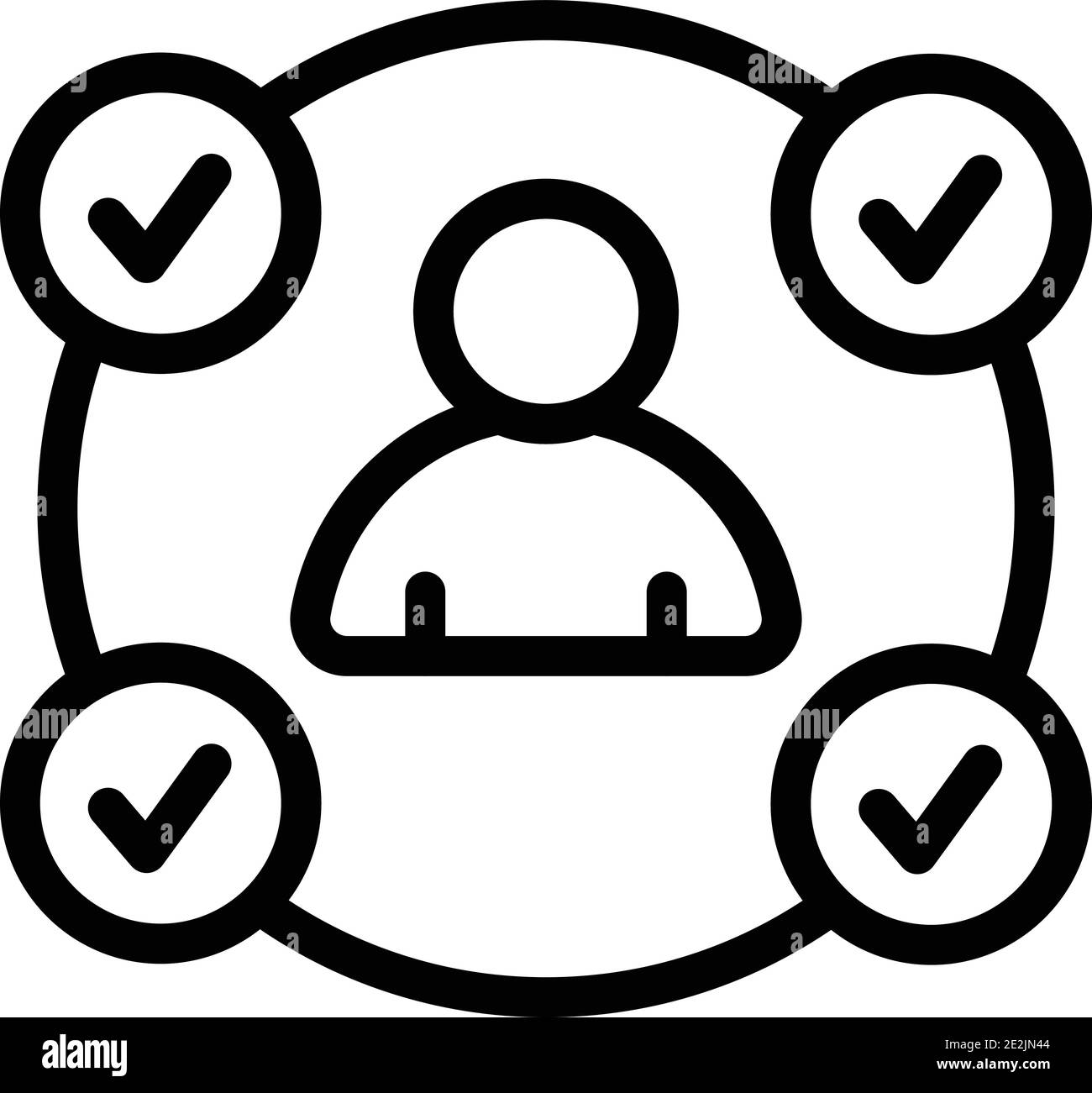 Business collaboration icon. Outline business collaboration vector icon ...