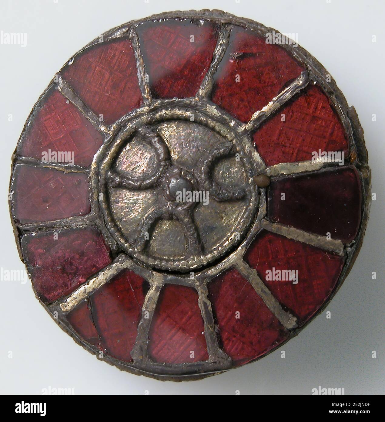 Disk Brooch, Frankish, 6th century Stock Photo - Alamy