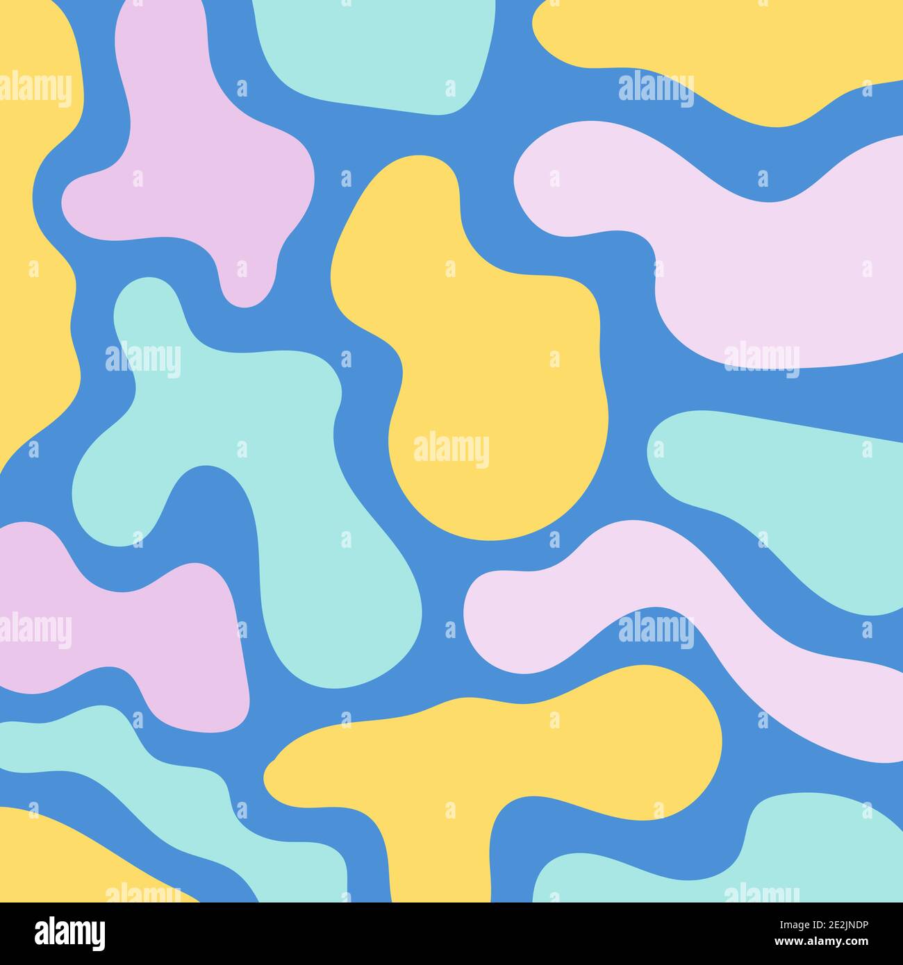 Colorful rounded shapes background. Organic forms. Vector illustration ...