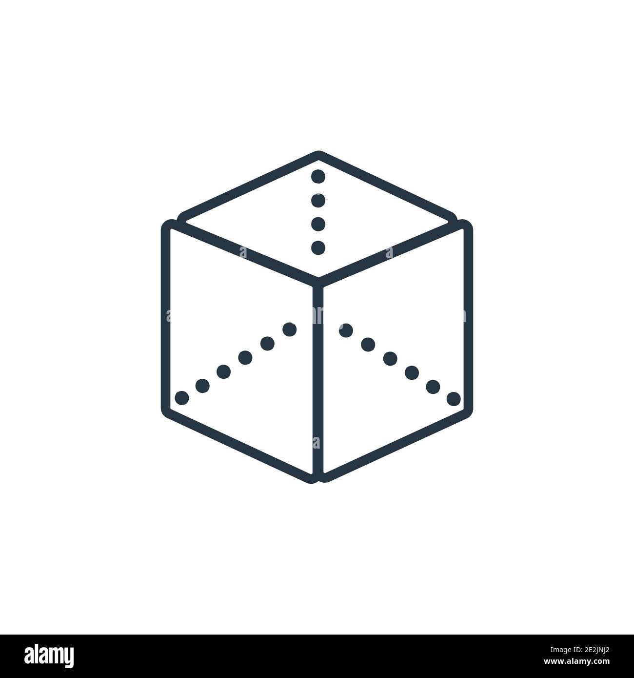 3d modeling outline vector icon. Thin line black 3d modeling icon, flat vector simple element ...