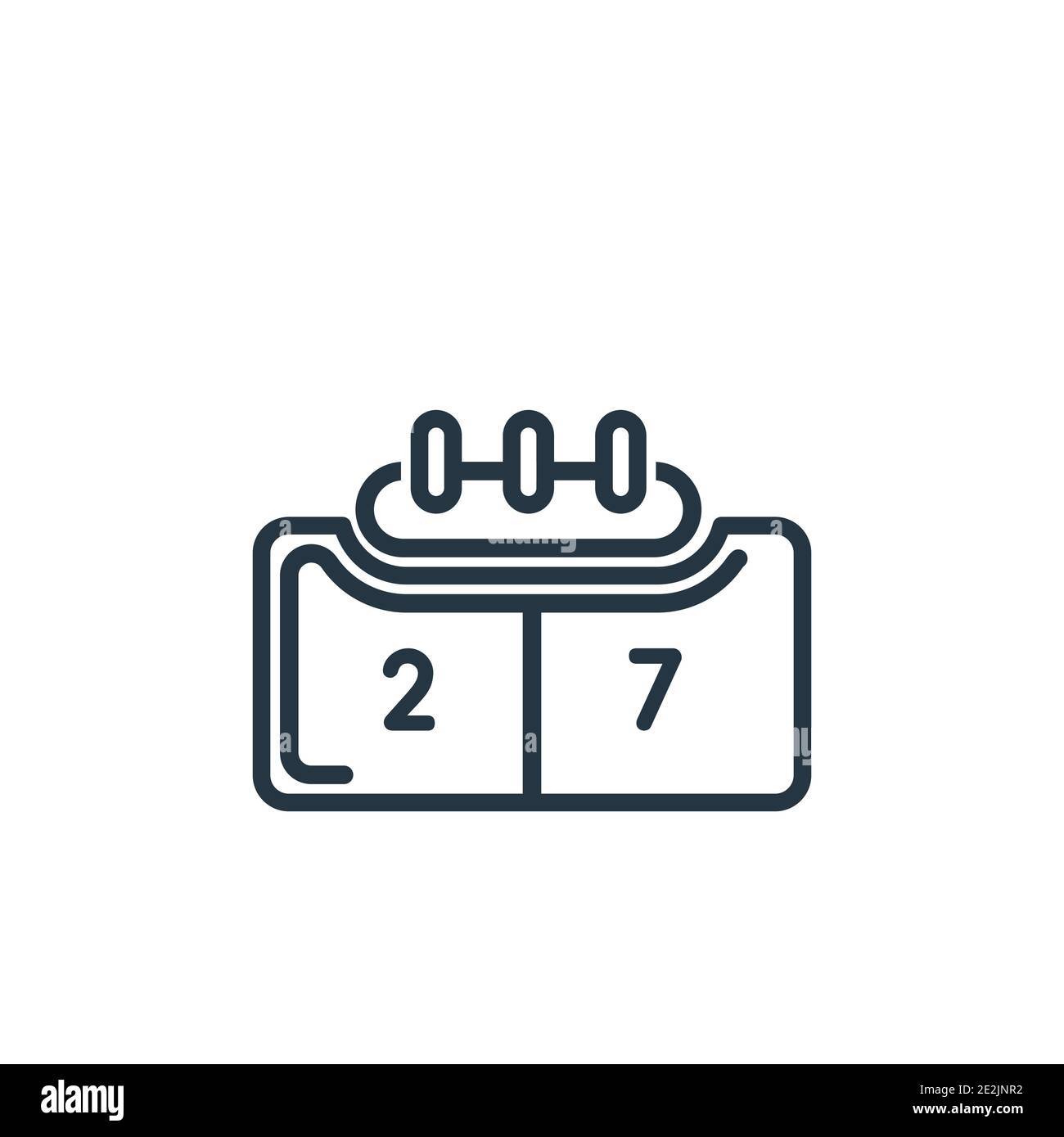 Scores outline vector icon. Thin line black scores icon, flat vector ...