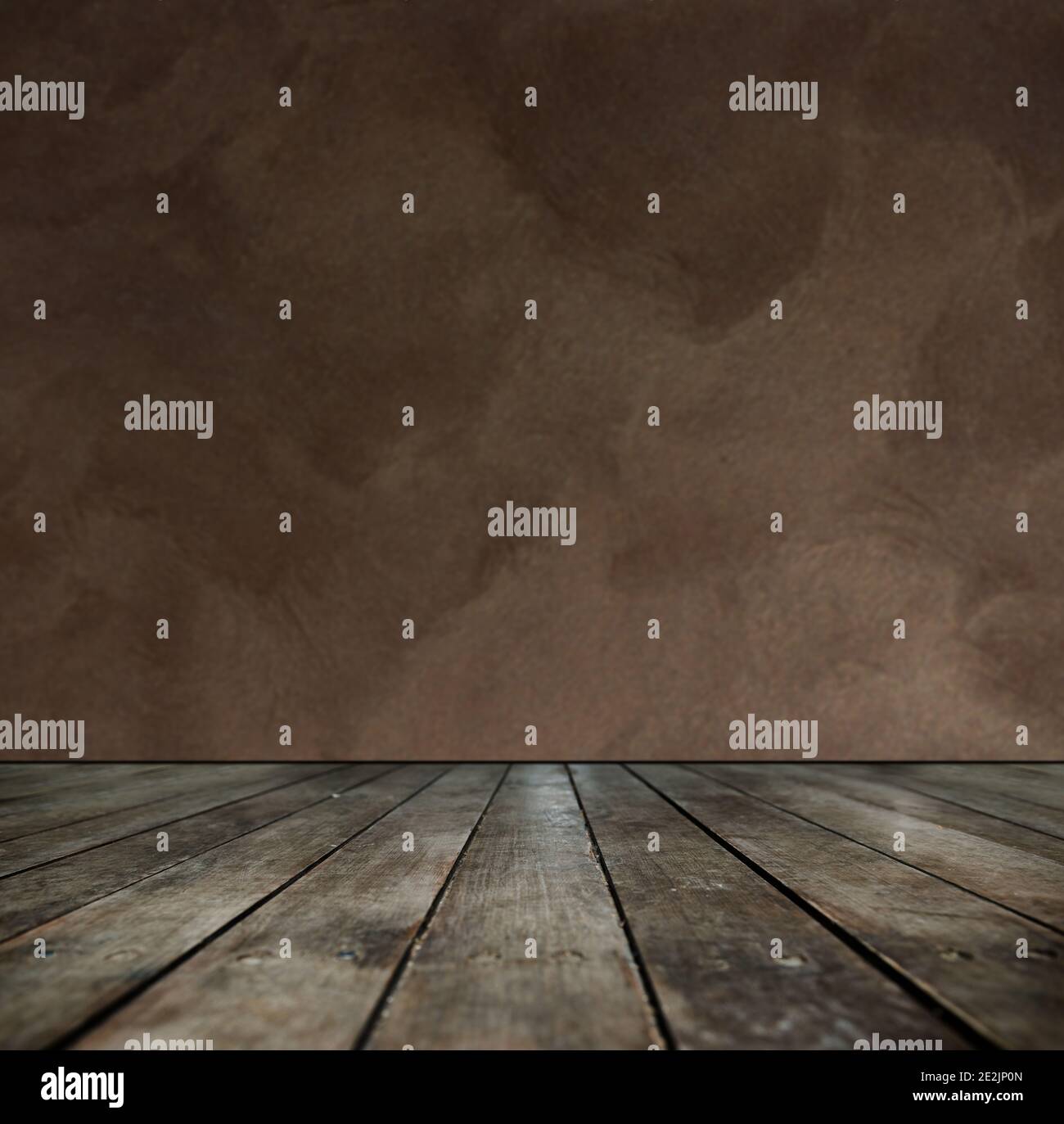 room place background with brown wooden floor and cement painted wall ...