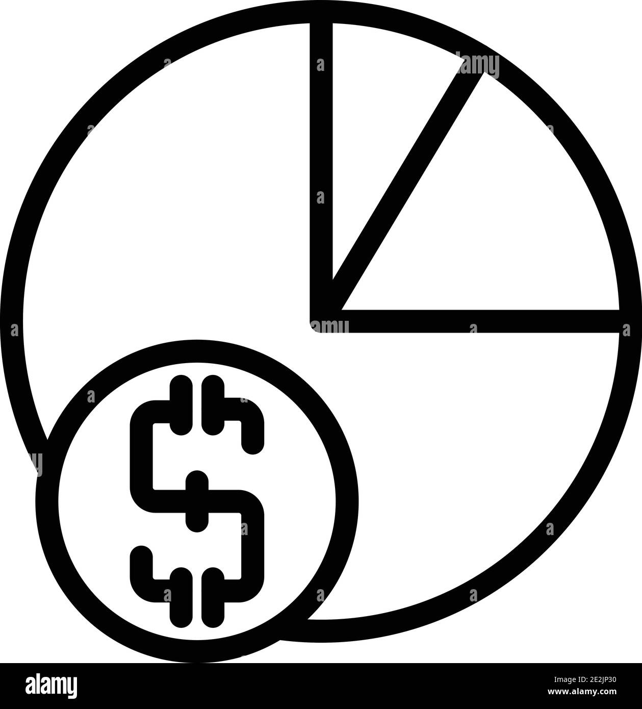 Business collaboration pie chart Black and White Stock Photos & Images ...