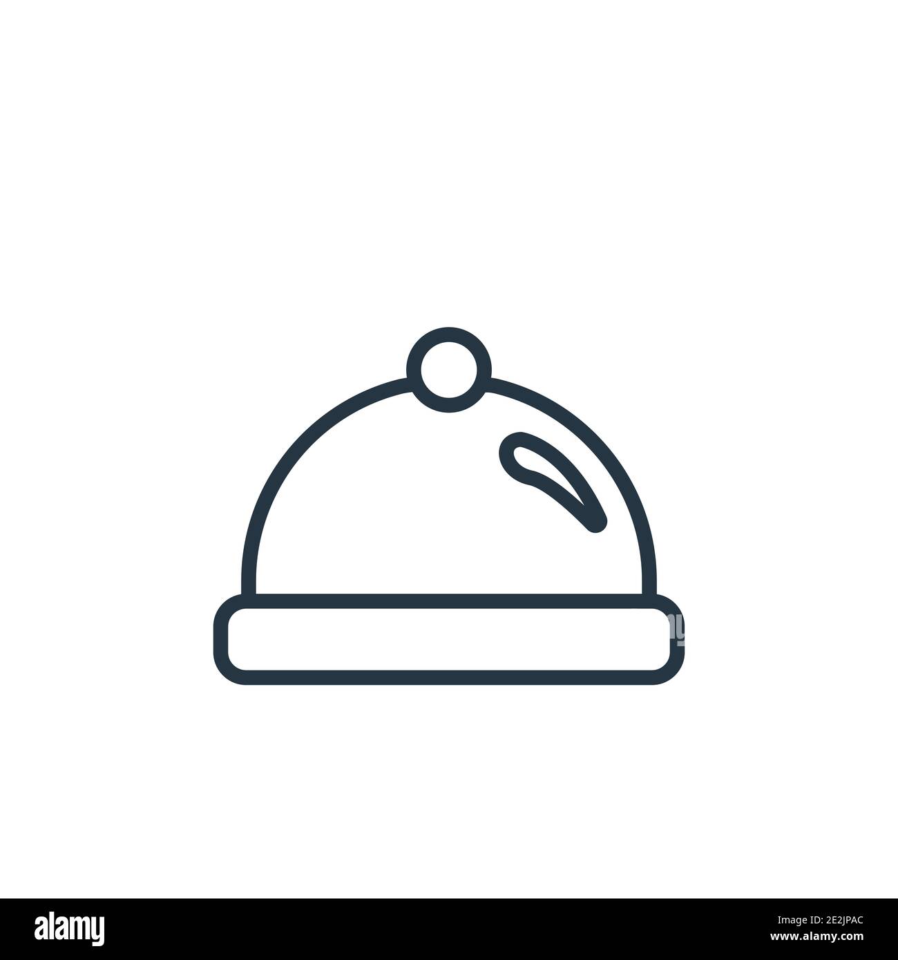 Restaurant tray outline vector icon. Thin line black restaurant tray ...