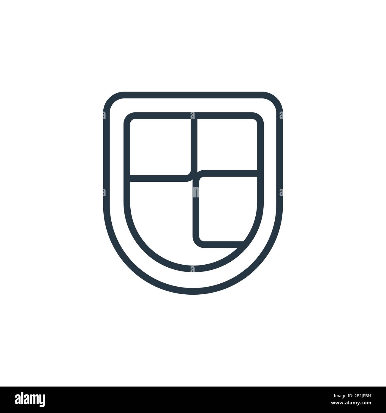 Safety insurance outline vector icon. Thin line black safety insurance ...
