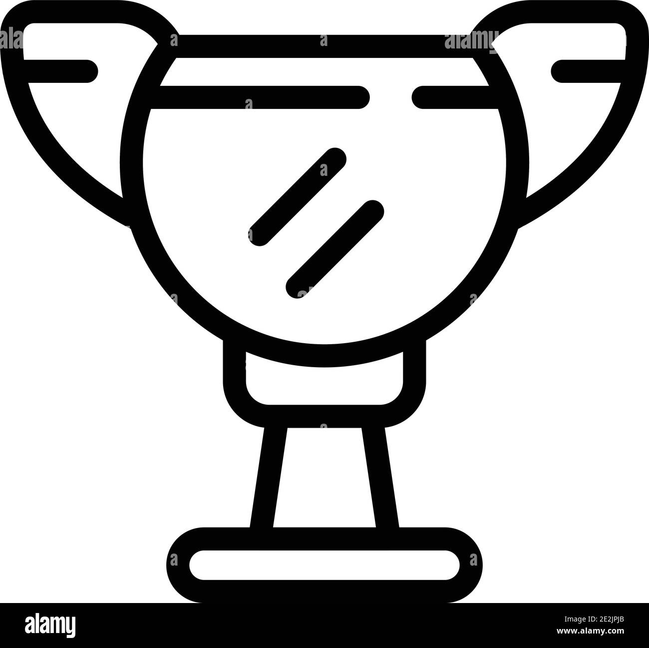 Trophy icon. Outline trophy vector icon for web design isolated on ...