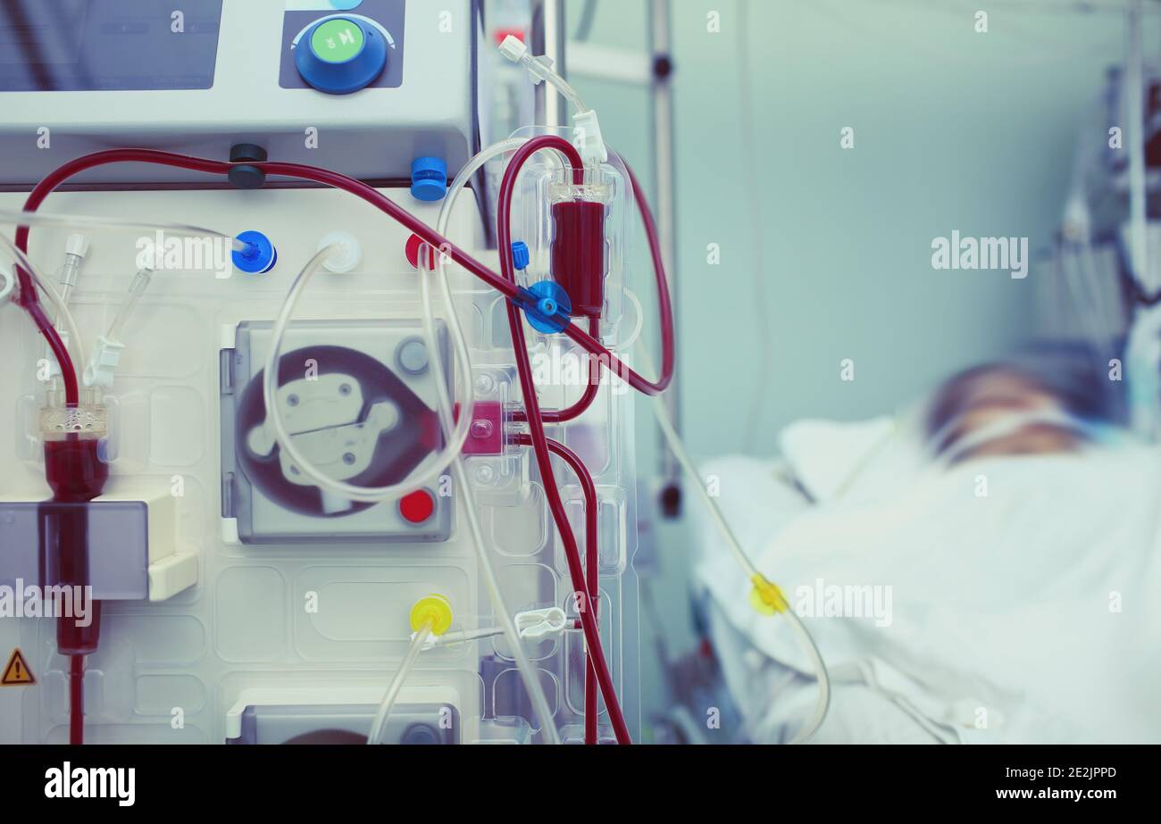 Blood filtration patient in hi-res stock photography and images - Alamy