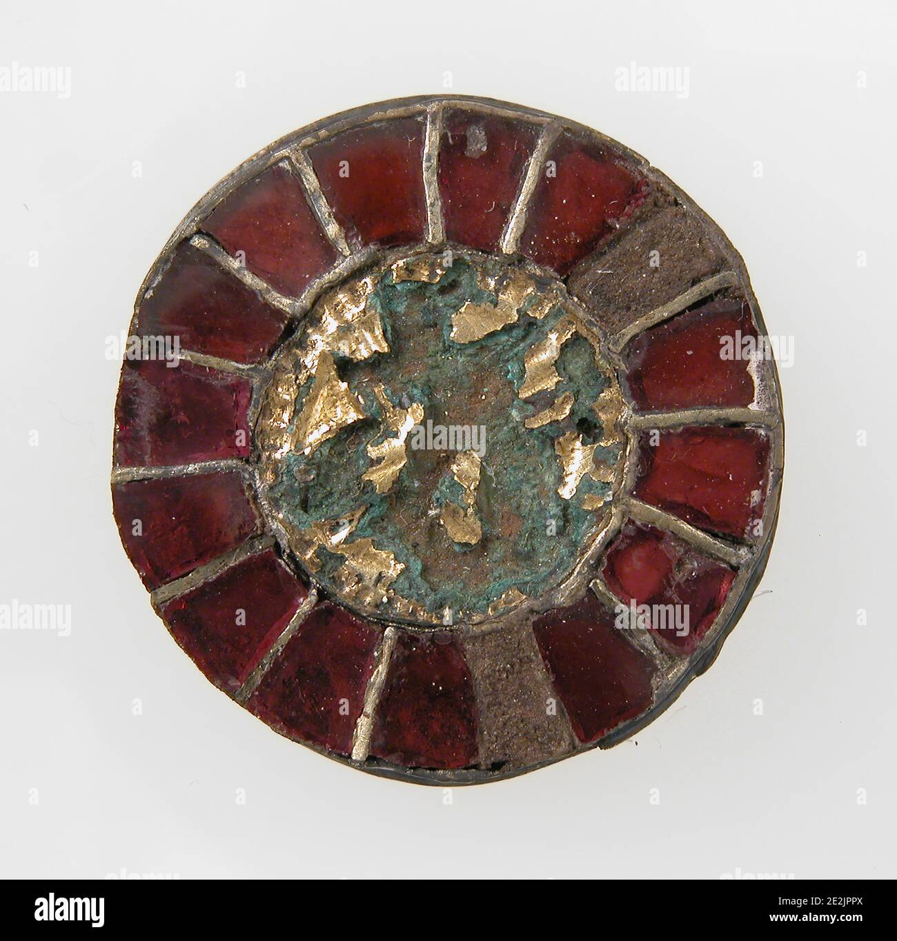 Disk Brooch, Frankish, 6th century Stock Photo - Alamy