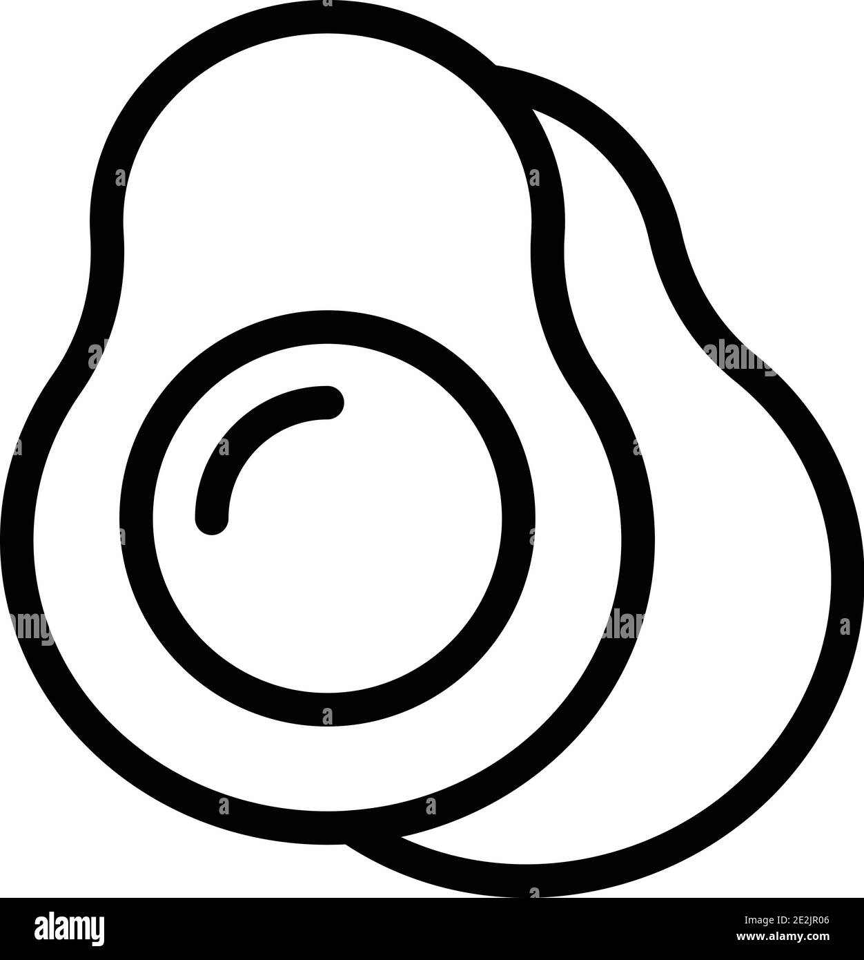 Avocado icon. Outline avocado vector icon for web design isolated on ...