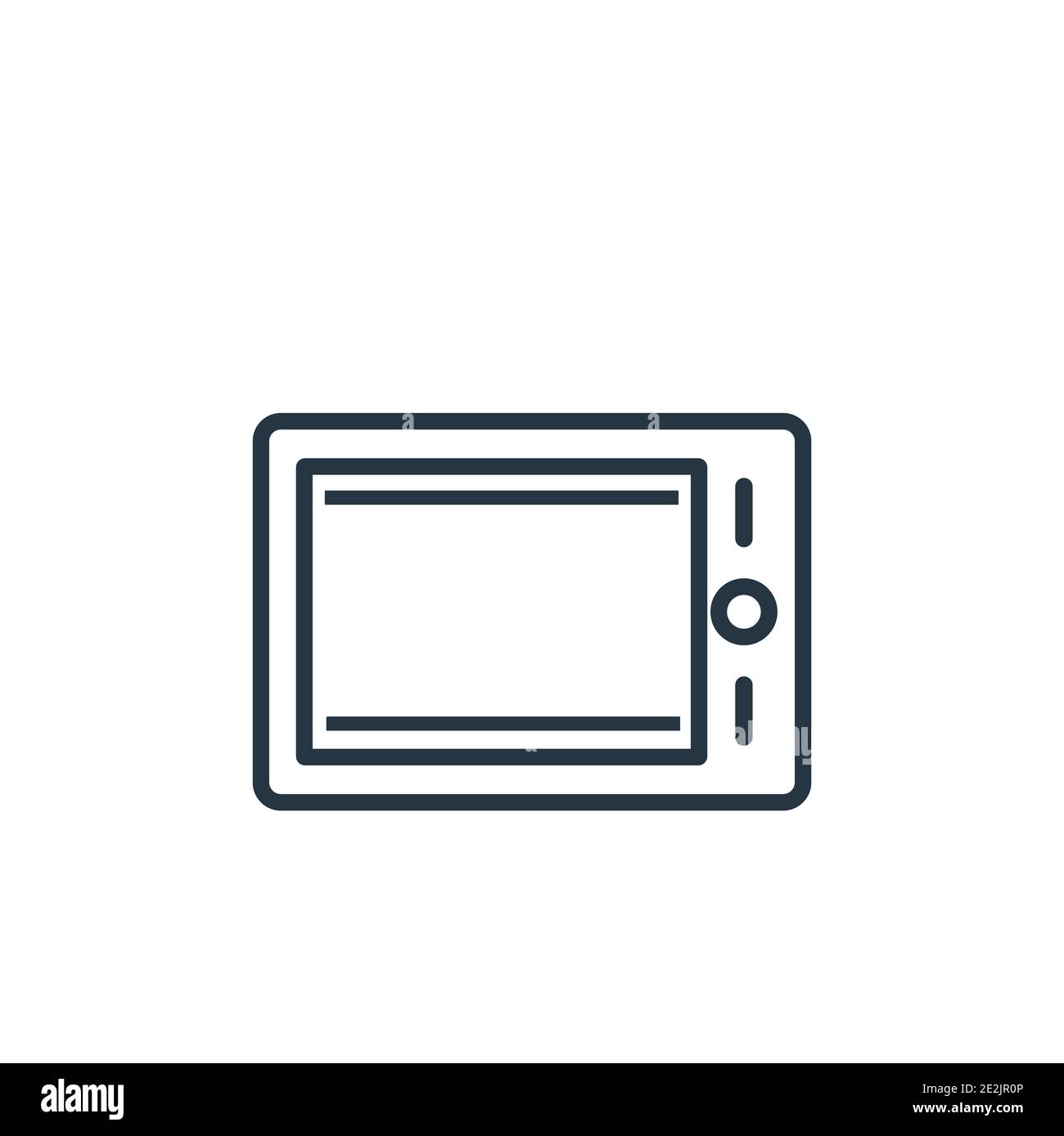Wacom outline vector icon. Thin line black wacom icon, flat vector simple element illustration ...