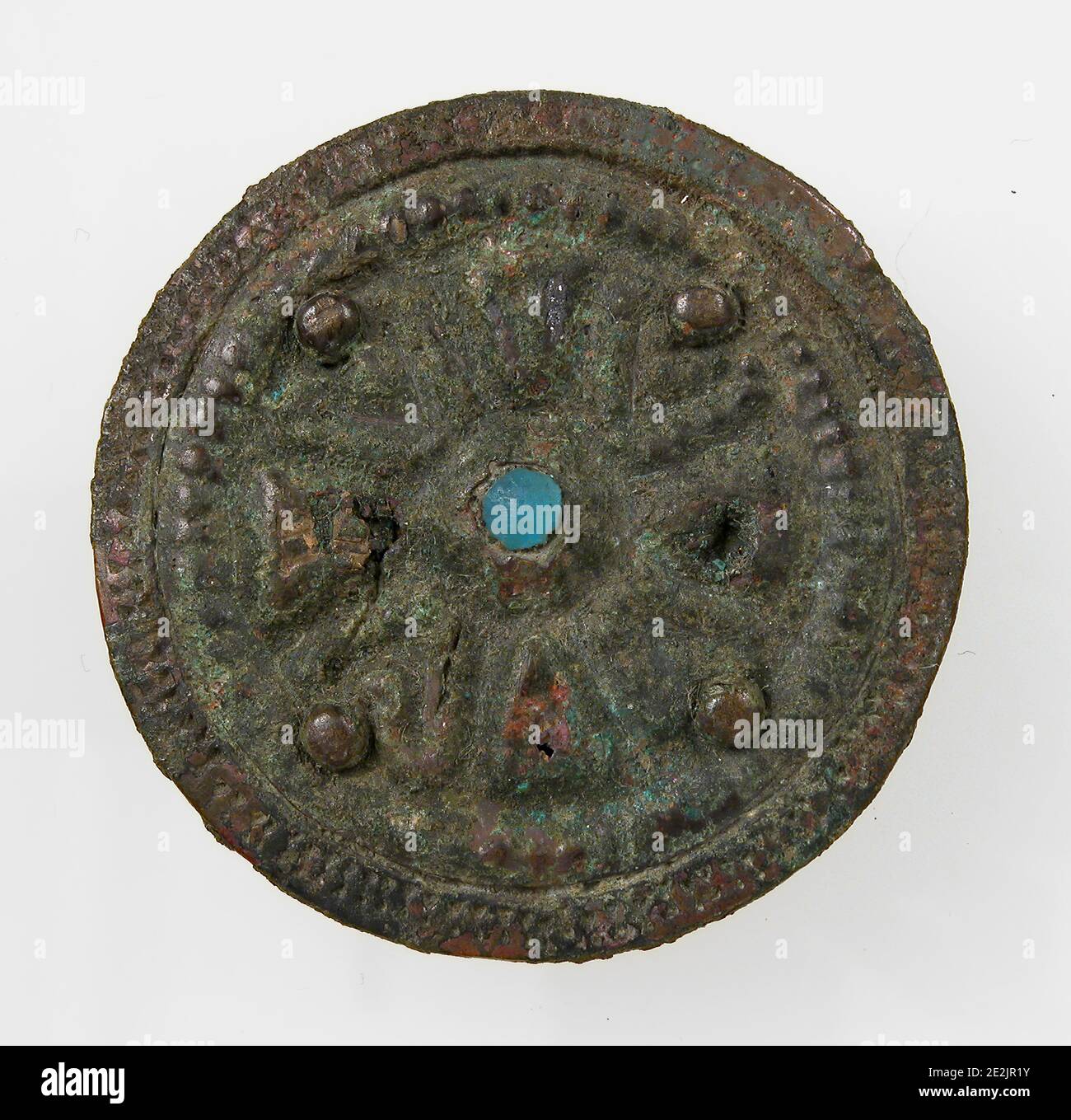 Disk Brooch, Frankish, late 6th-early 7th century Stock Photo - Alamy
