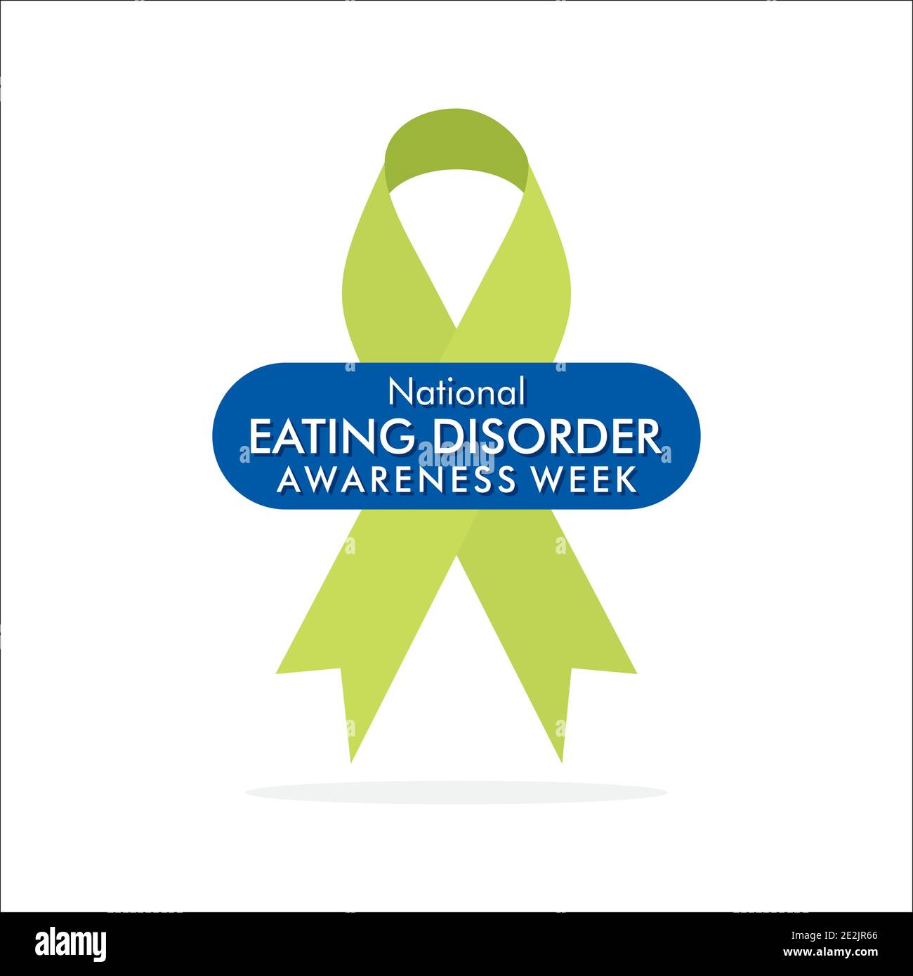 vector illustration of national eating disorder awareness week concept ...