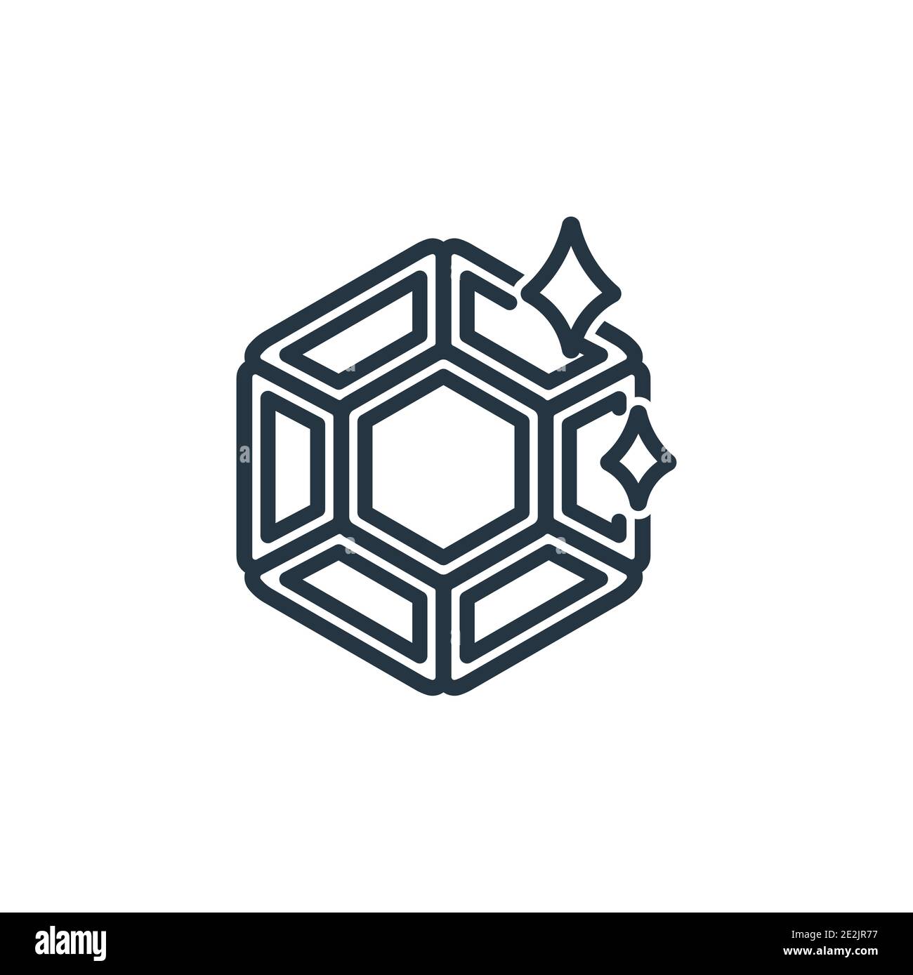 Ruby outline vector icon. Thin line black ruby icon, flat vector simple ...