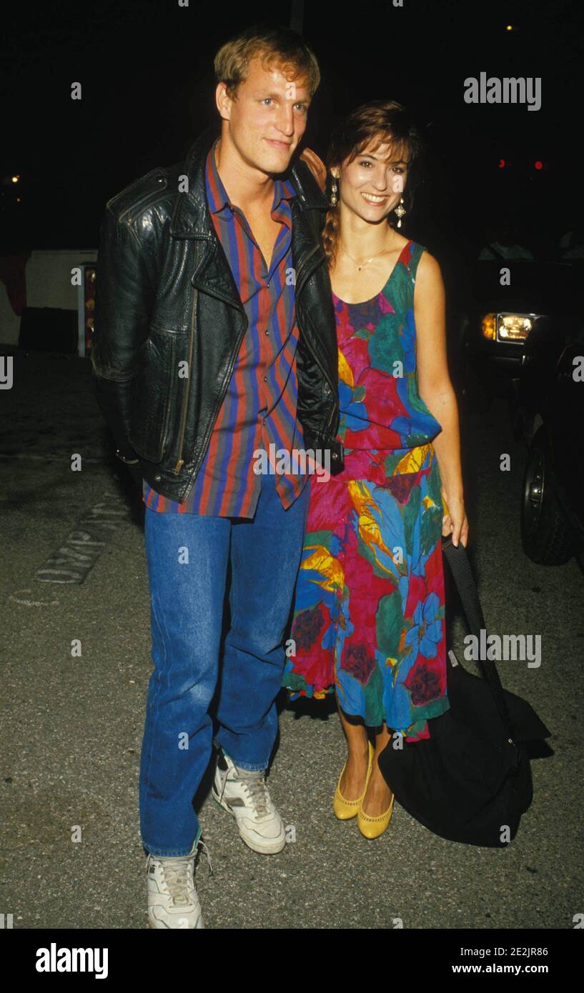 Woody Harrelson And Judy Aronson 1988 Credit: Ralph Dominguez ...