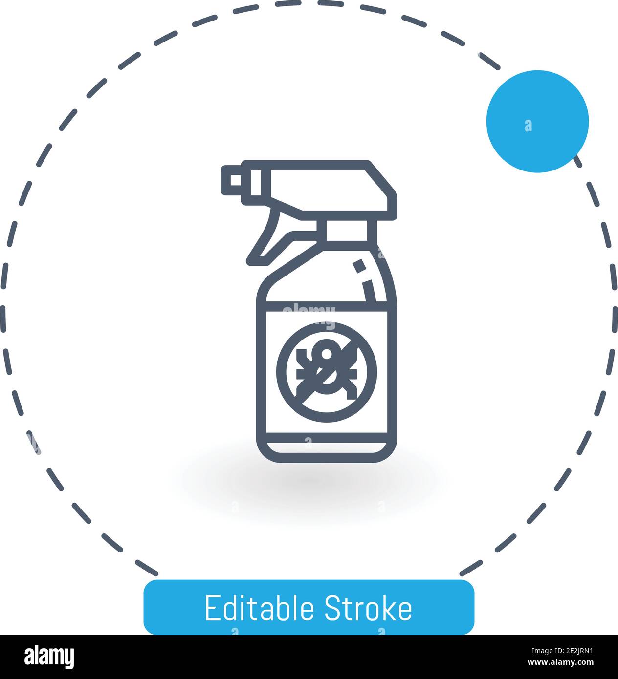 bug spray vector icon editable stroke outline icons for web and mobile ...