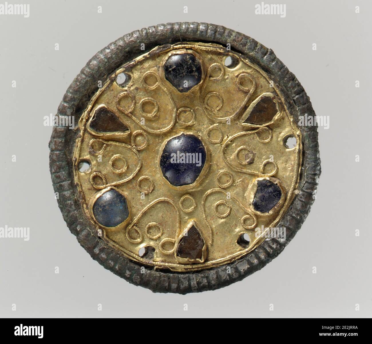 Disk Brooch, Frankish, ca. 500-600 Stock Photo - Alamy