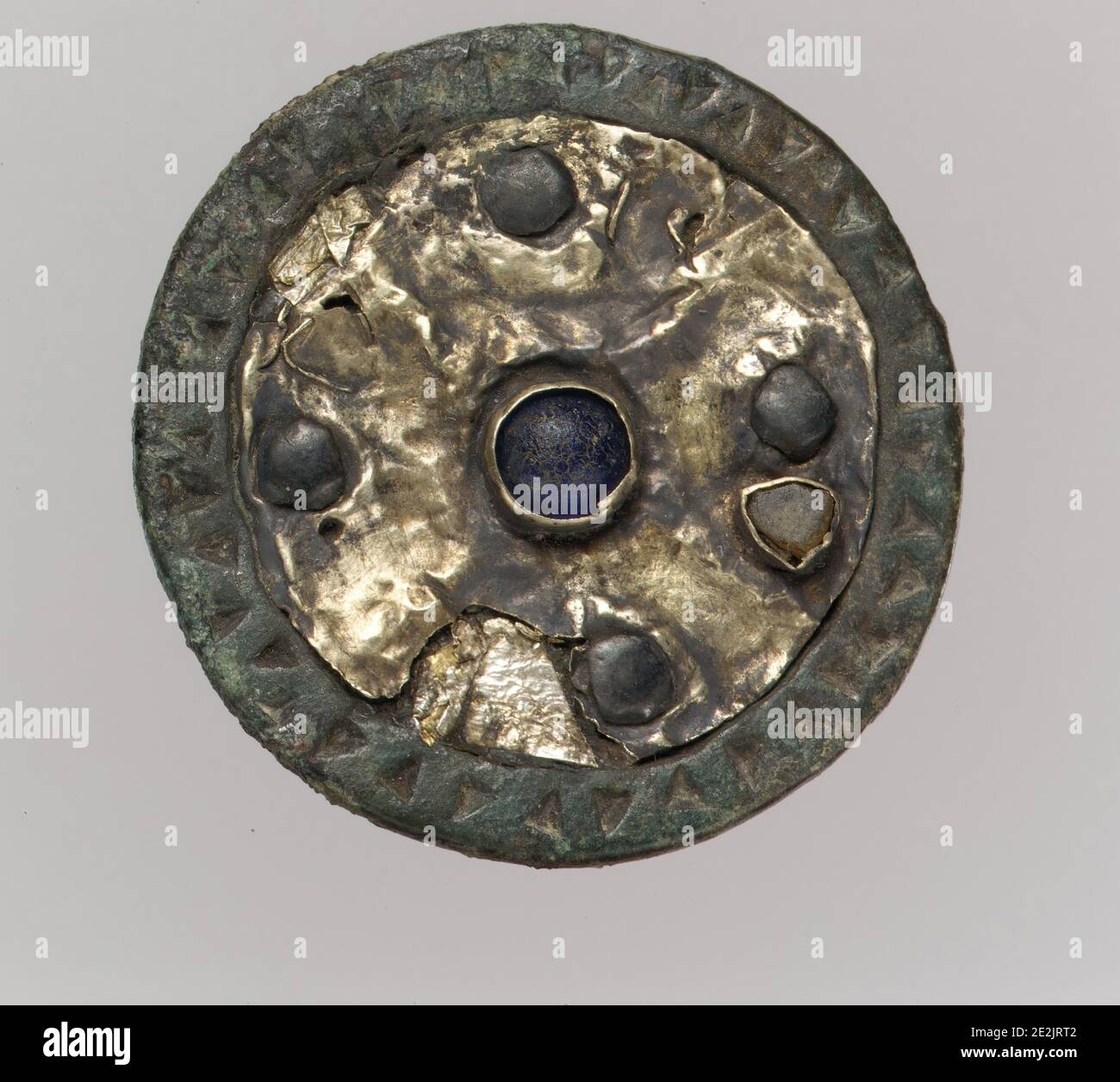 Disk Brooch, Frankish, 7th century Stock Photo - Alamy