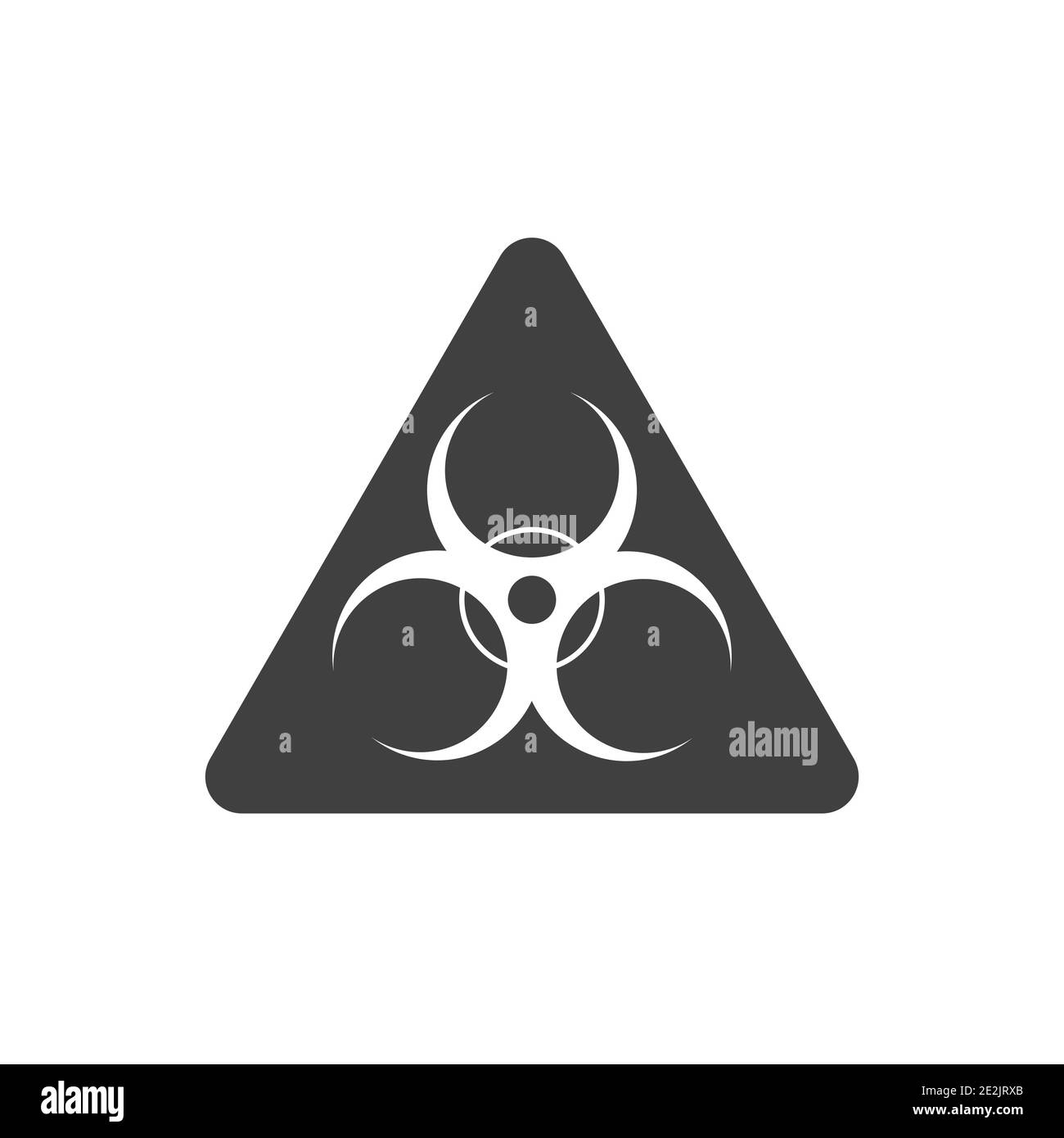 biohazard icon on white background. Vector EPS10 Stock Vector Image ...