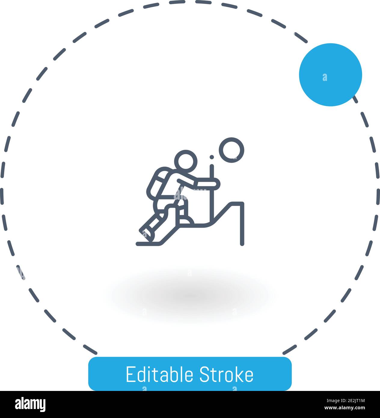 climbing vector icon editable stroke outline icons for web and mobile ...