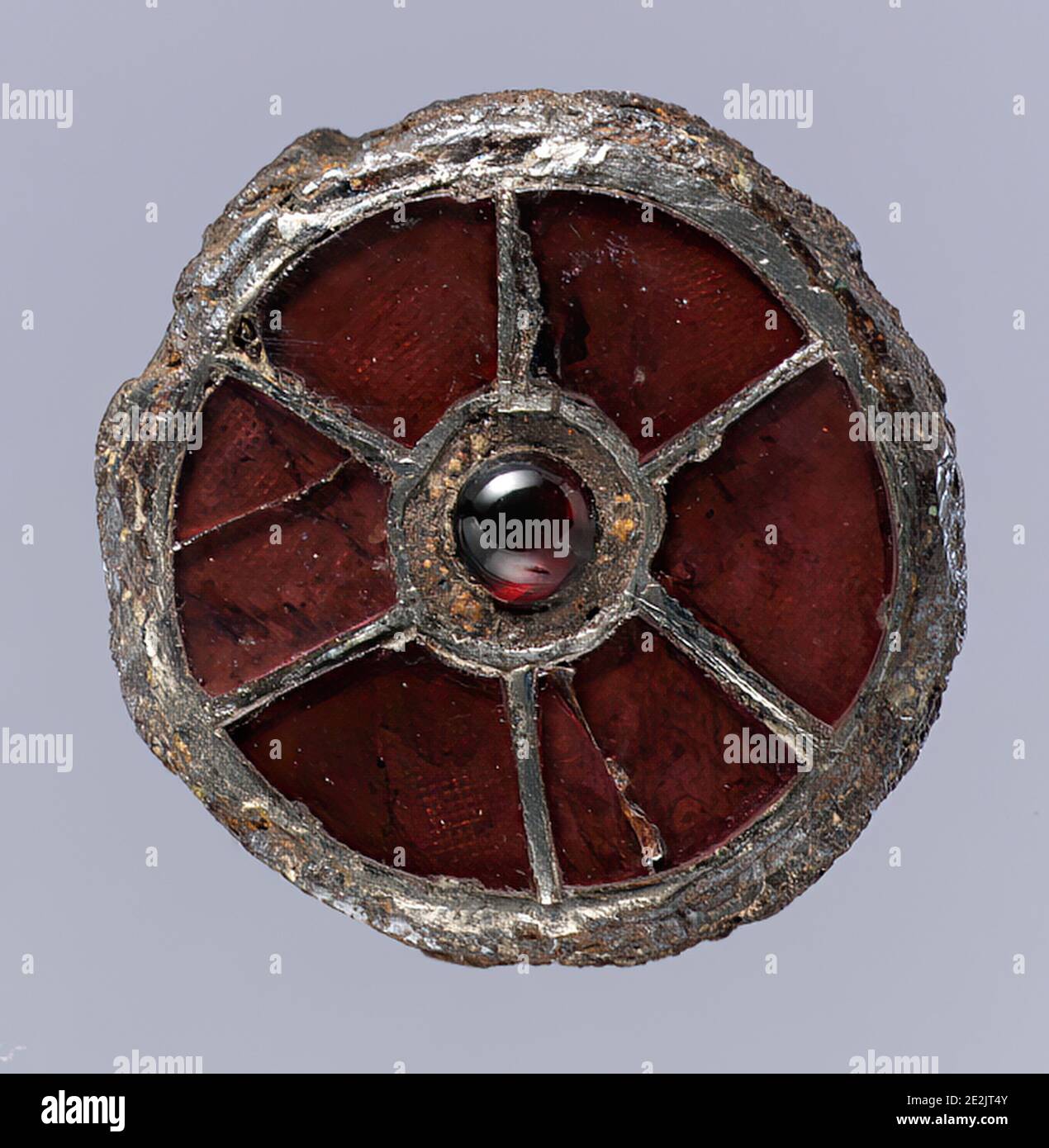 Disk Brooch, Frankish, 6th century Stock Photo - Alamy