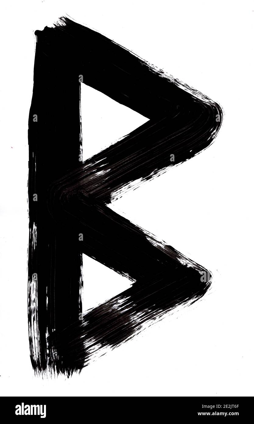 Anglo Saxon Futhorc beorc birch b Stock Photo - Alamy