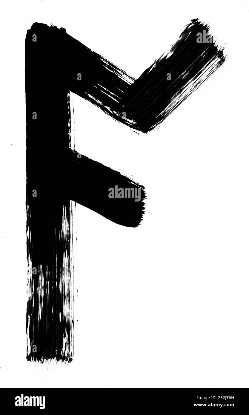 Anglo Saxon Futhorc ?c oak a Stock Photo - Alamy