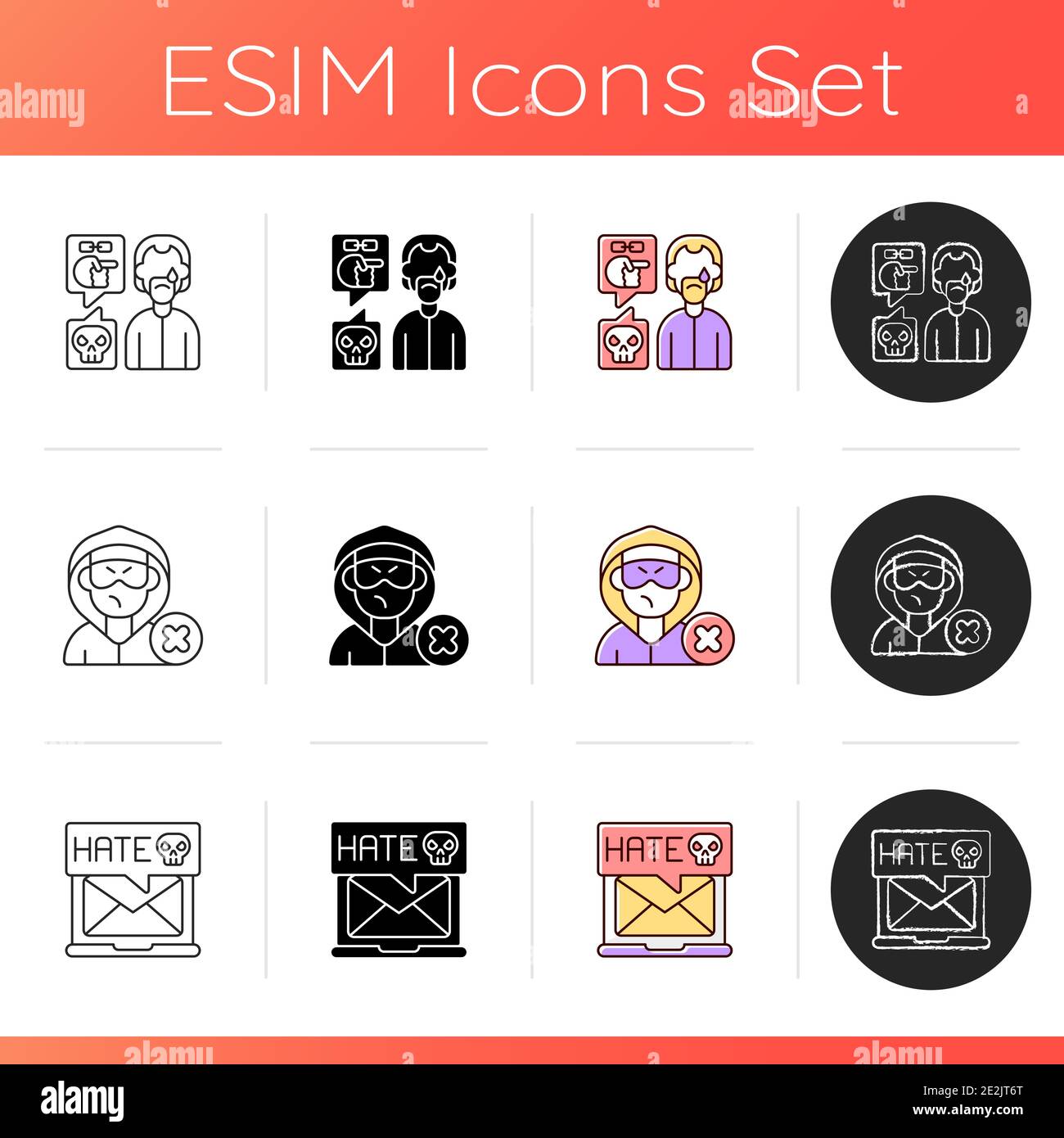 Hate email Stock Vector Images - Alamy