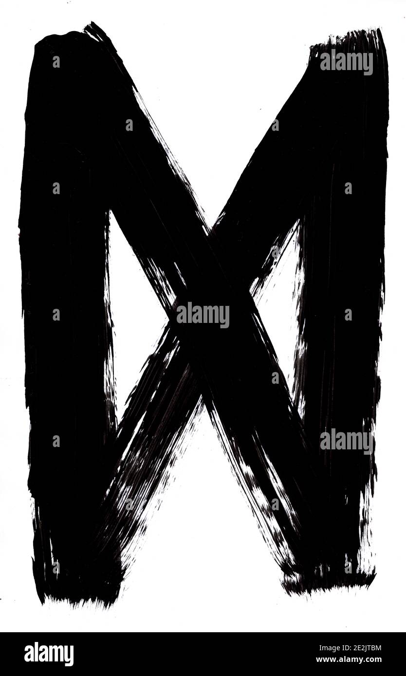 Anglo Saxon Futhorc dæg day d Stock Photo - Alamy