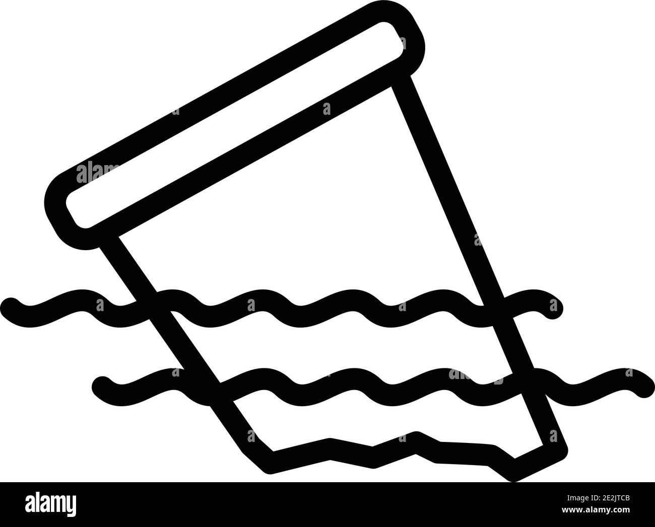 Waste water icon. Outline waste water vector icon for web design ...