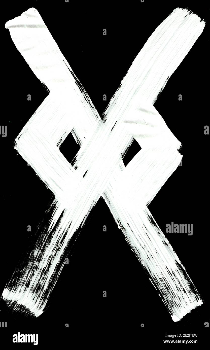 Anglo Saxon Futhorc Gar g Spear Inverted Stock Photo - Alamy