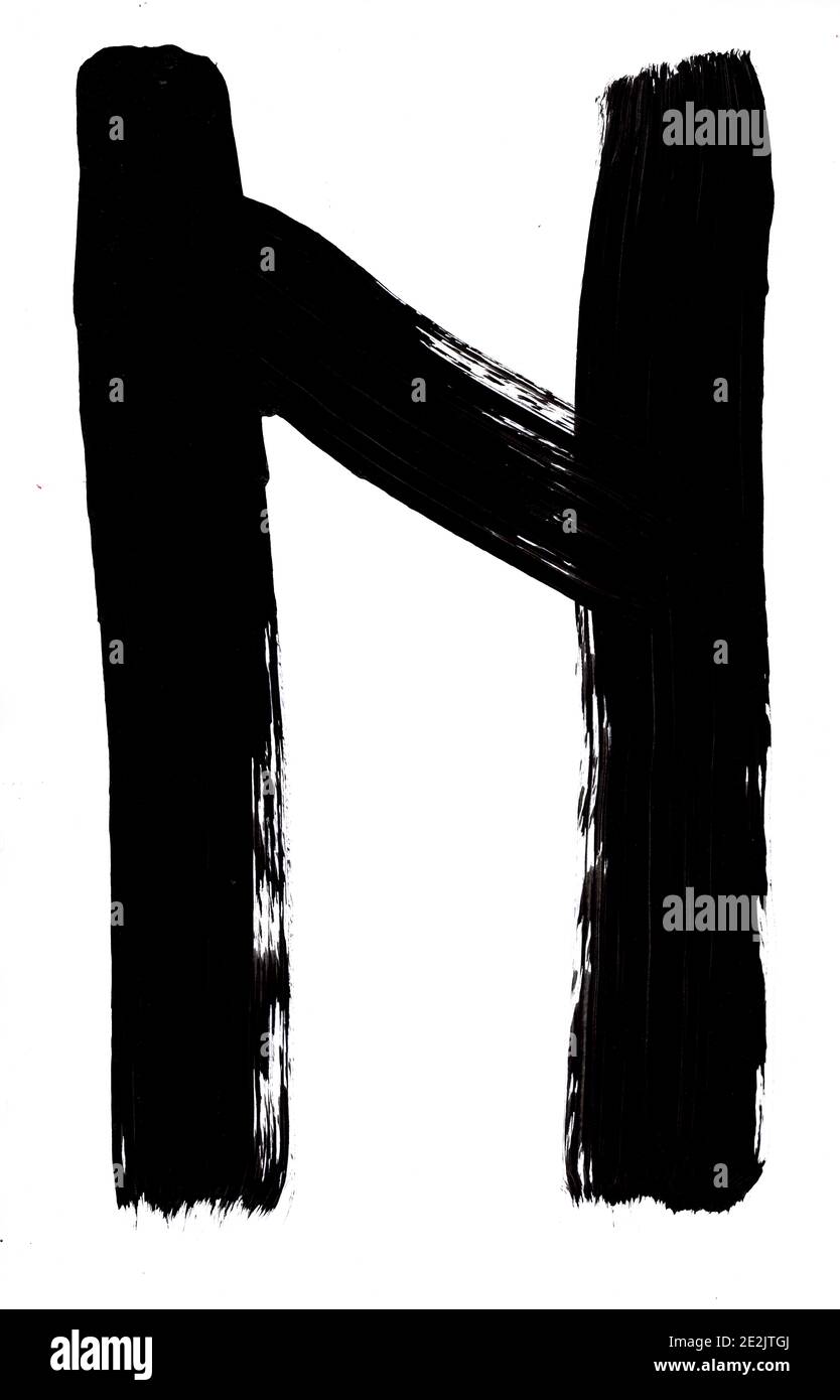 Anglo Saxon Futhorc hægl hail precipitation h Stock Photo - Alamy