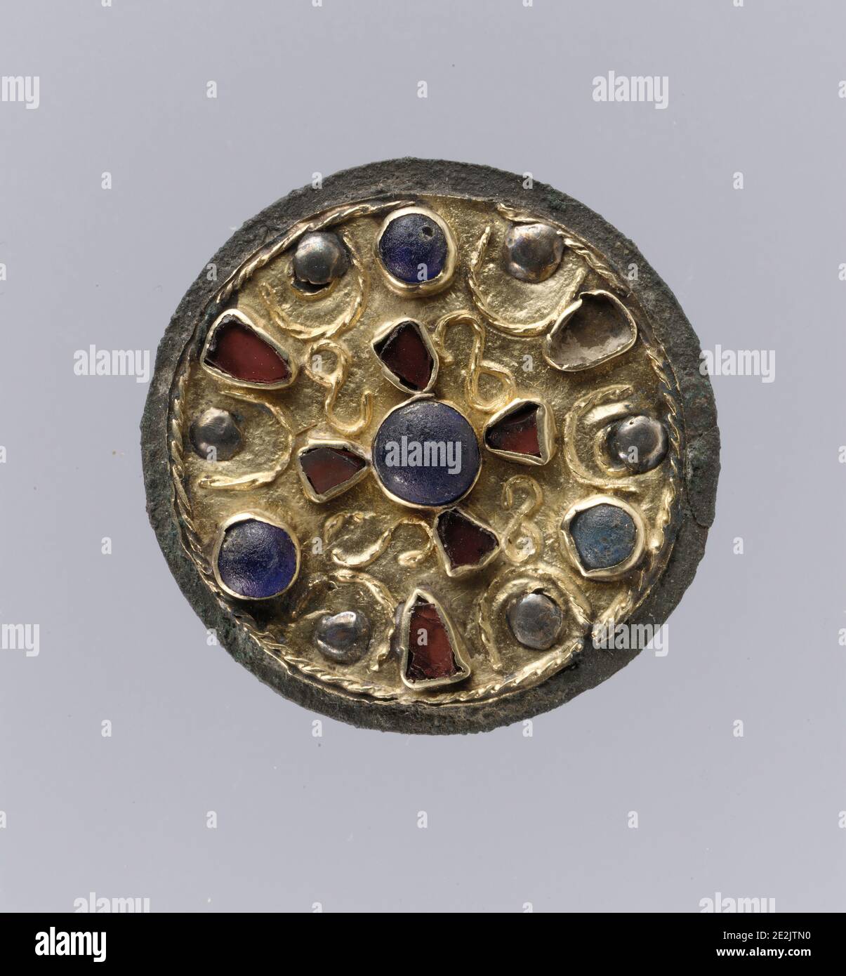 Disk Brooch, Frankish, 7th century Stock Photo - Alamy
