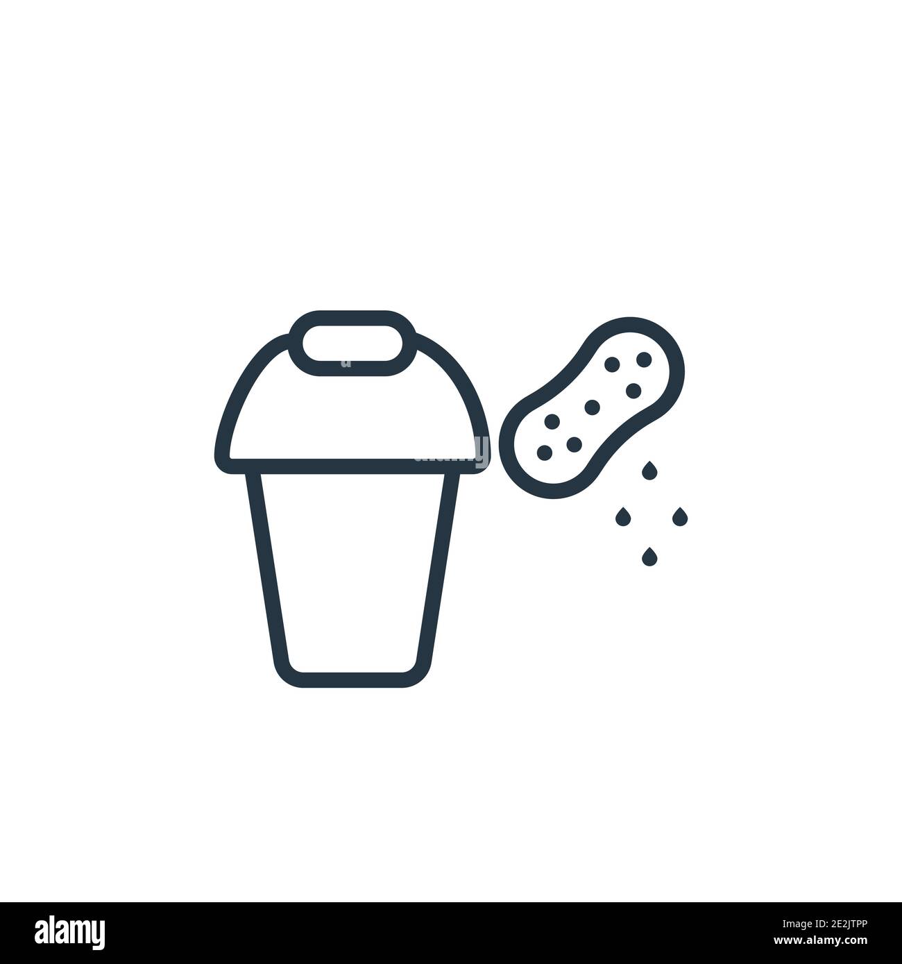 Sanitary outline vector icon. Thin line black sanitary icon, flat ...