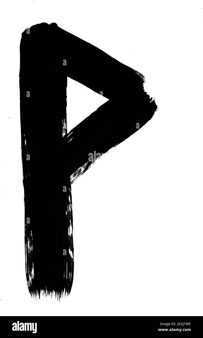 Anglo Saxon Futhorc wynn mirth w Stock Photo - Alamy