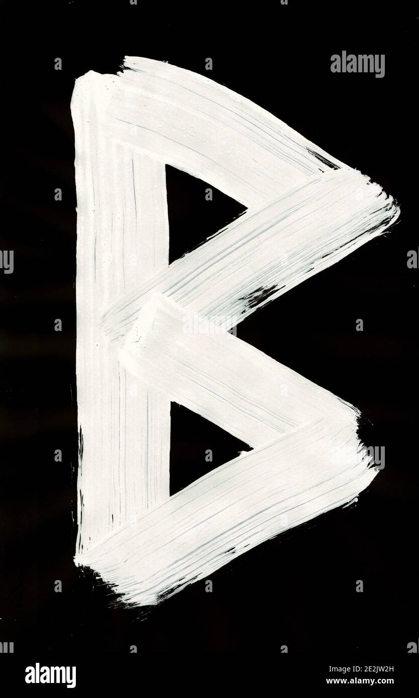 Dalecarlian Runes 1500 to 1800 b 001 Inverted Stock Photo - Alamy