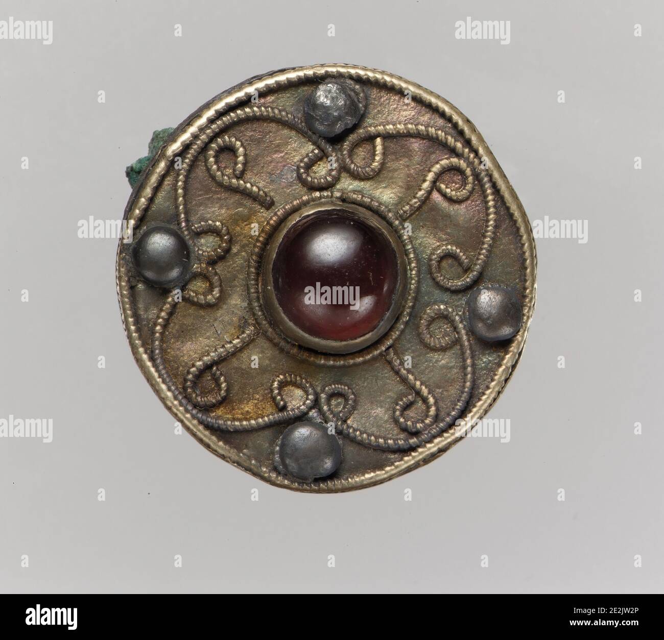 Disk Brooch, Frankish, 7th century Stock Photo - Alamy