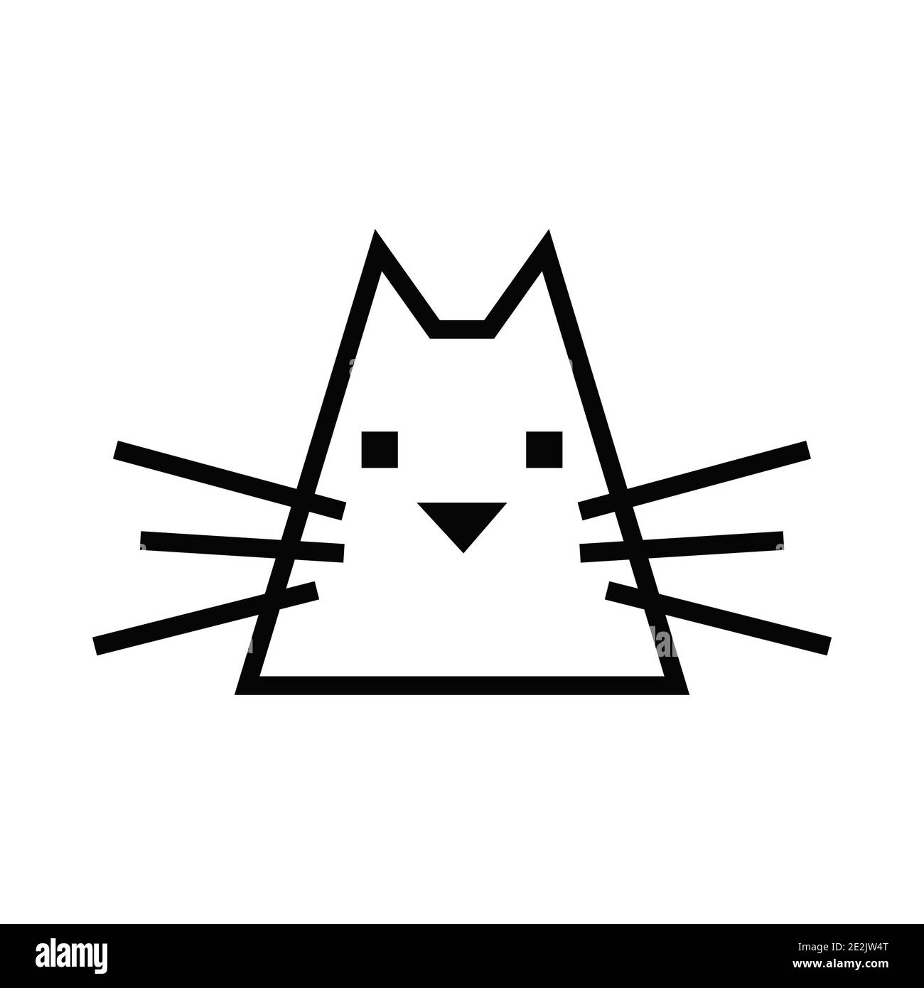 Black cat sad face Cut Out Stock Images & Pictures - Alamy