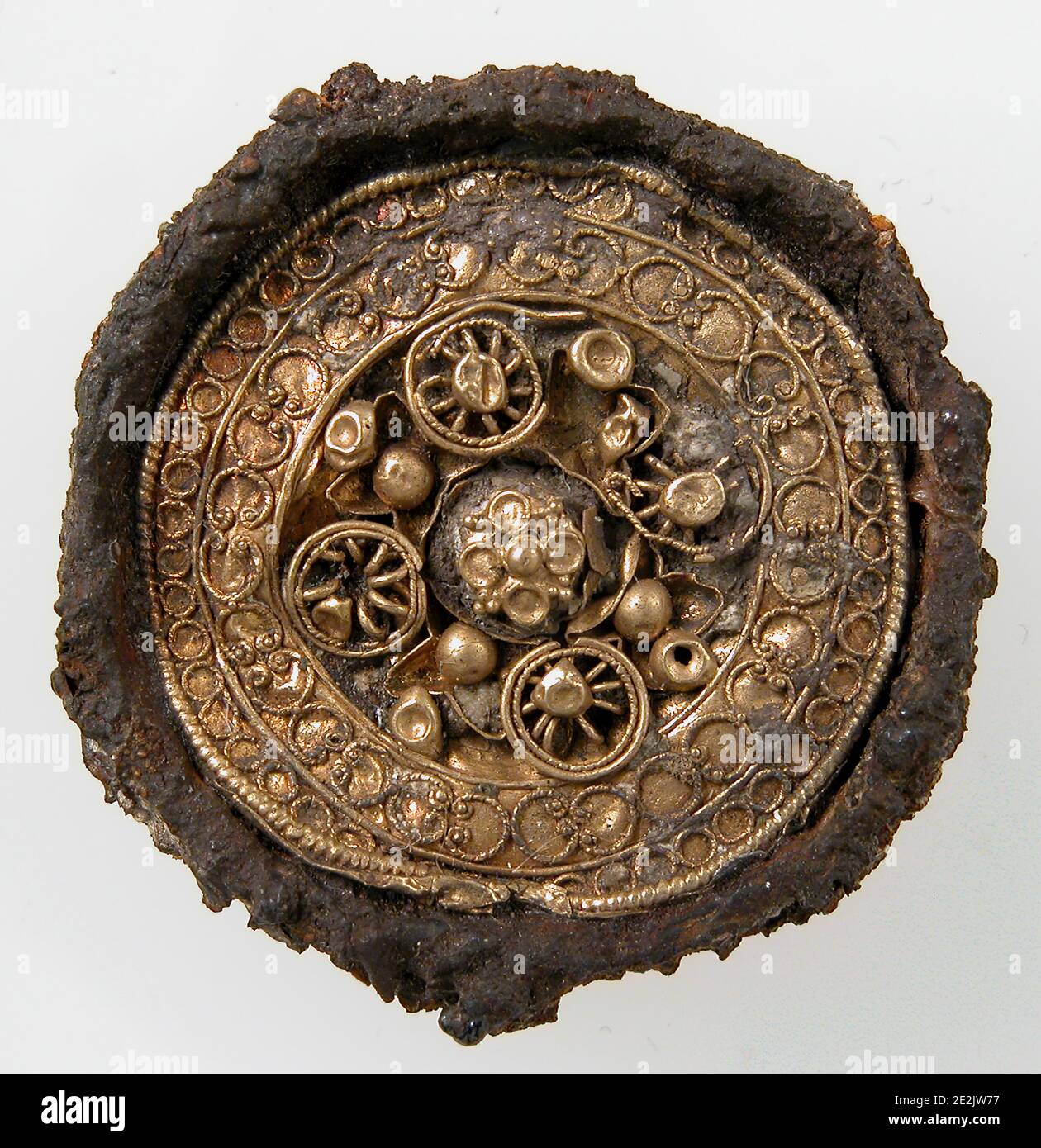 Disk Brooch, Frankish (?), 6th century Stock Photo - Alamy